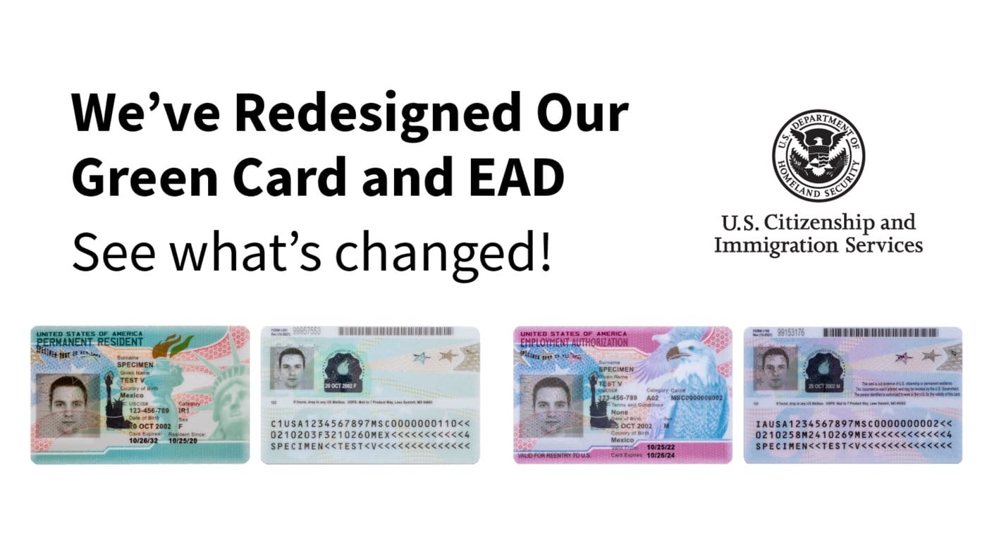USCIS Unveils Redesigned Green Card For Increased Security - Boundless